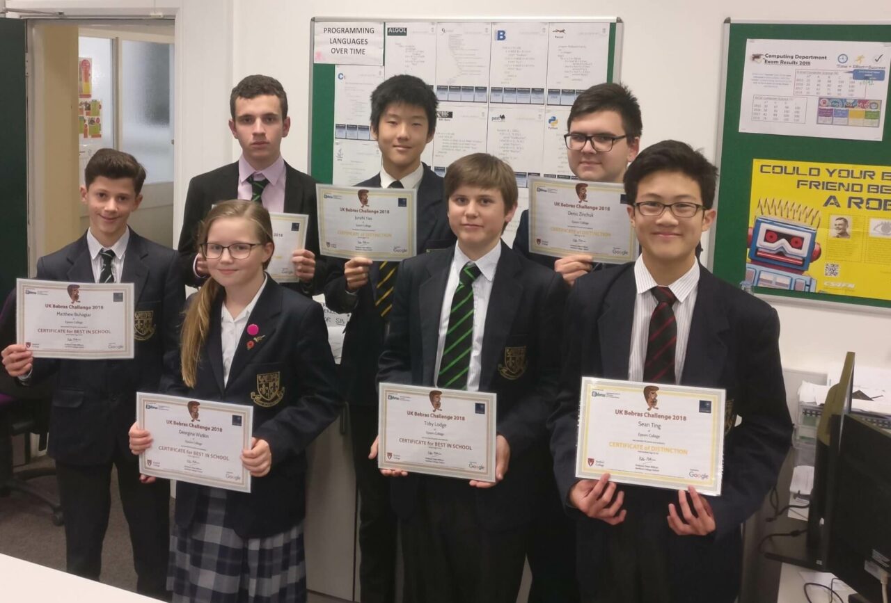 Bebras Computational Thinking Challenge 2018 | Epsom College Bebras Computational Thinking Challenge 2018 | Epsom College